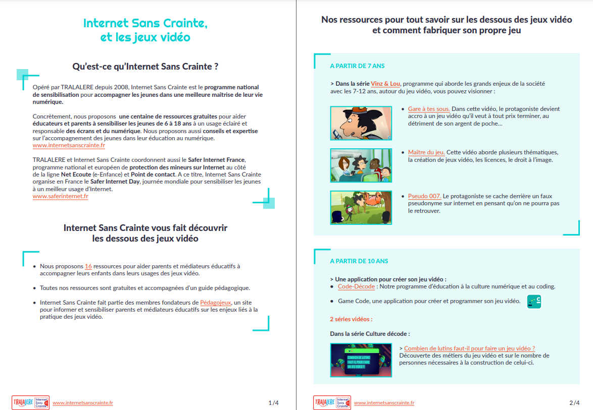 Internet Sans Crainte et les jeux vidéo - Internet Sans Crainte Internet Sans Crainte et les jeux vidéo - Internet Sans Crainte